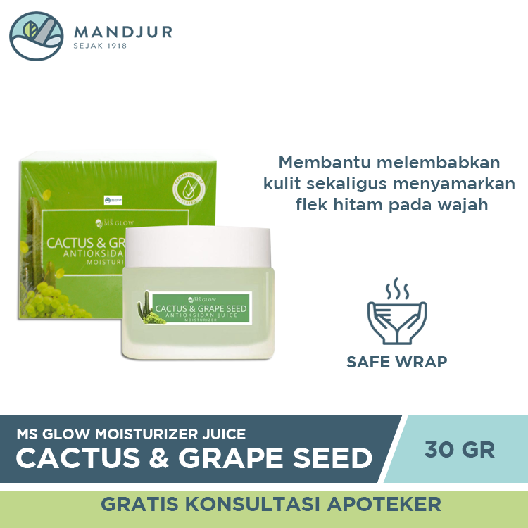 Ms Glow Cactus & Grape Seed Antioksidant Juice Moisturizer — Apotek Mandjur