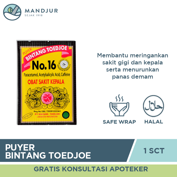 Puyer Bintang Toedjoe Sachet — Apotek Mandjur