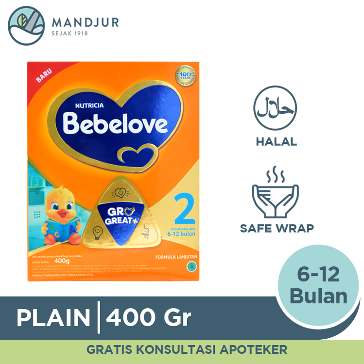 Bebelove 2 (6 - 12 Bulan) Formula Bayi Bubuk 400 Gram — Apotek Mandjur