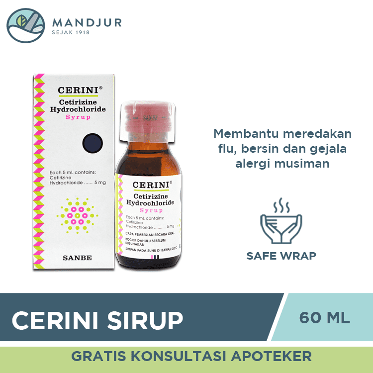 Cerini Sirup 60 ML — Apotek Mandjur