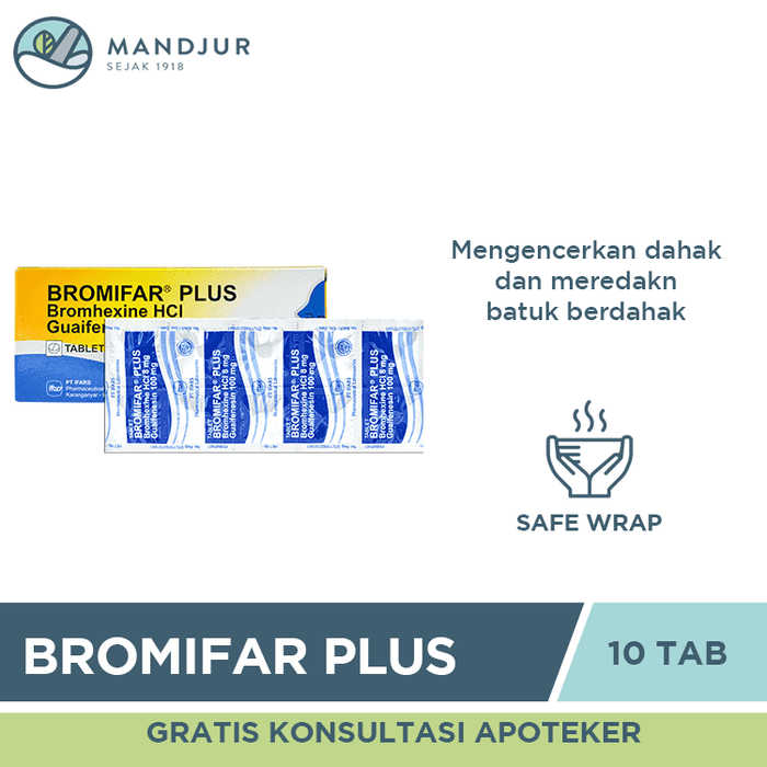 Bromifar Plus 10 Kaplet — Apotek Mandjur