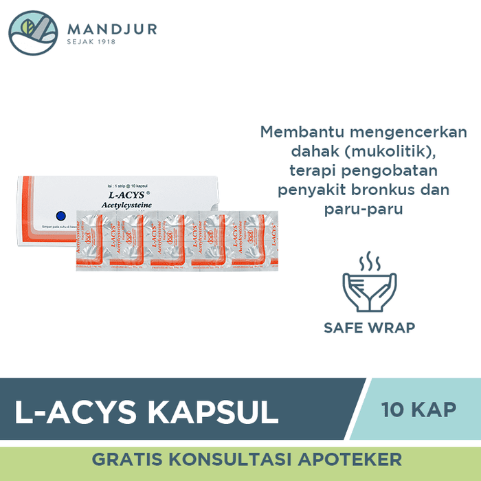 L-Acys 200 Mg 10 Kapsul — Apotek Mandjur