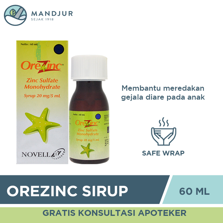 Orezinc Sirup 60 ml — Apotek Mandjur