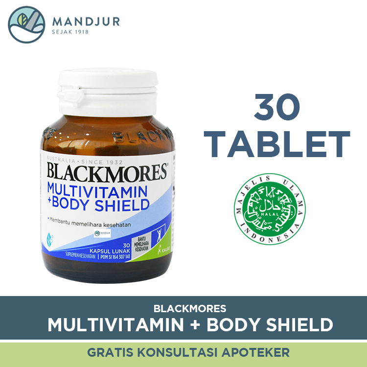Blackmores Bio Ace Excell / Multivitamin + Body Shield 30 Kapsul ...