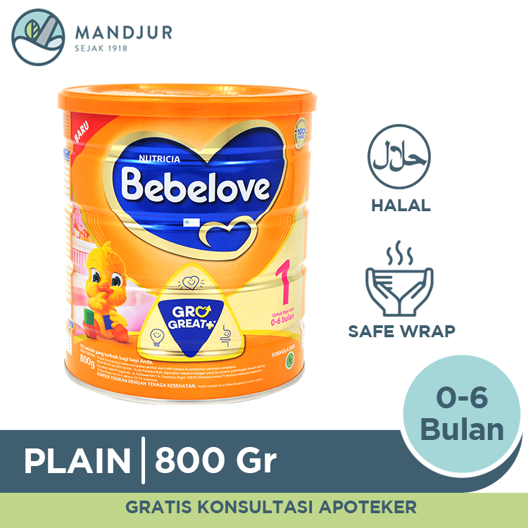 Bebelove 1 (0 - 6 Bulan) Formula Bayi Bubuk 800 Gram — Apotek Mandjur