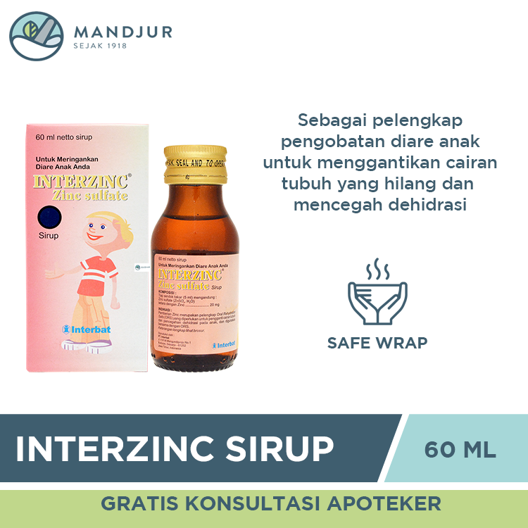 Interzinc Sirup 60 mL — Apotek Mandjur