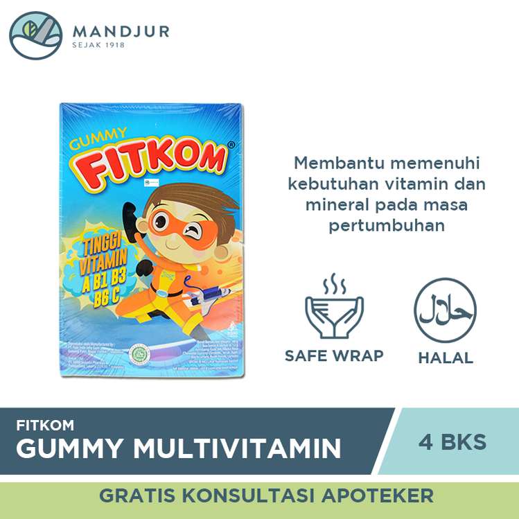 Fitkom Gummy Multivitamin 4 Sachet — Apotek Mandjur