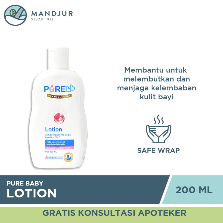 Pure Baby Lotion 200 ML — Apotek Mandjur