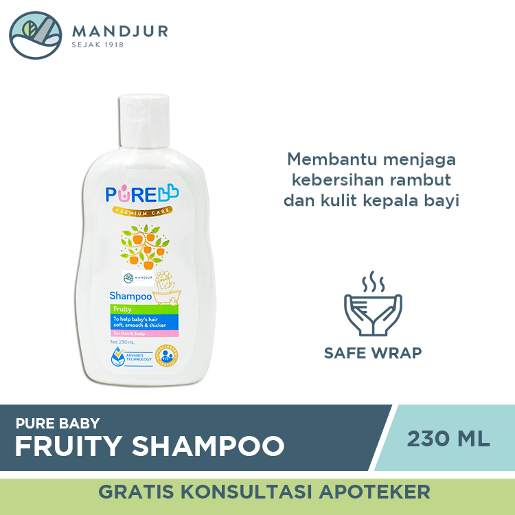 Pure Baby Shampoo Fruity 230 ML — Apotek Mandjur