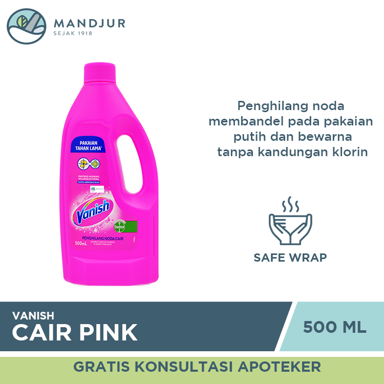 Vanish Cair Pink 500 ML — Apotek Mandjur