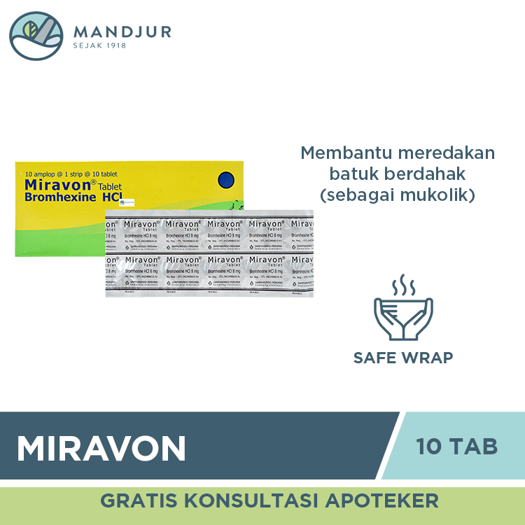 Miravon 10 Tablet — Apotek Mandjur
