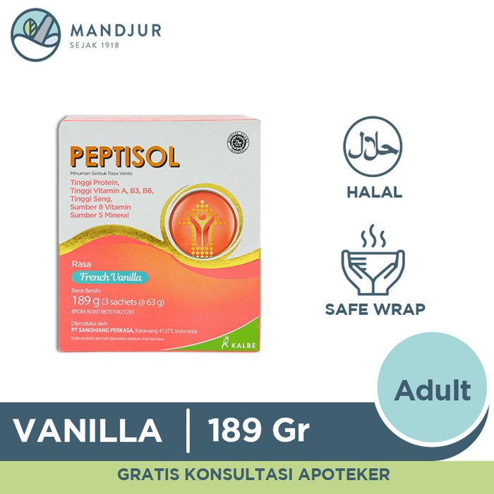 Peptisol Vanila 189 Gram — Apotek Mandjur