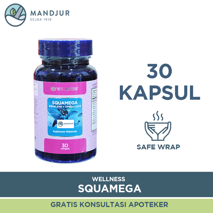 Wellness Squamega Isi 30 Kapsul — Apotek Mandjur