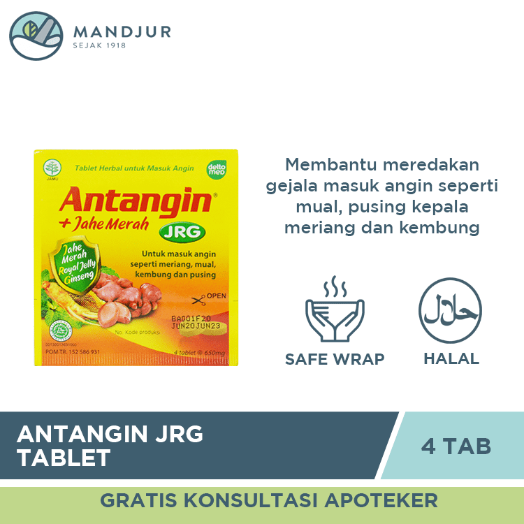 Antangin JRG 4 Tablet — Apotek Mandjur